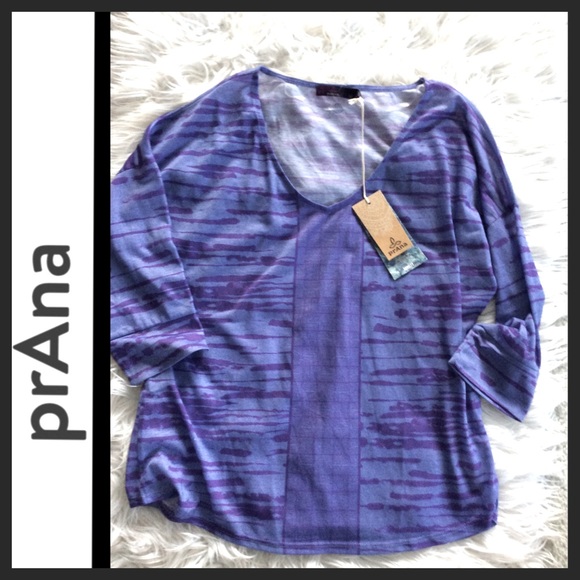 Prana Tops Nwt Prana Aleah Top In Purple Fog Poshmark